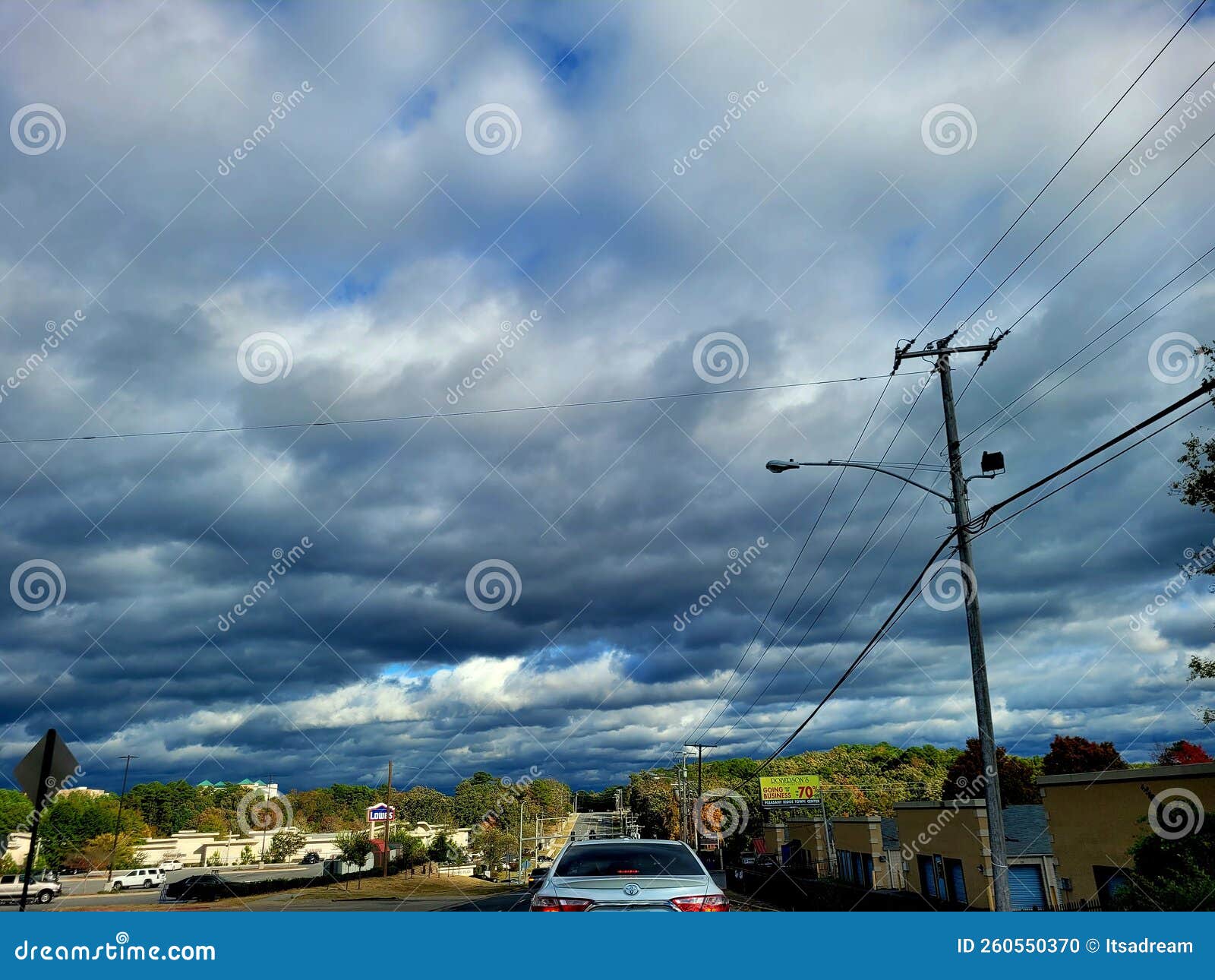 Interesting Formation of Cloud during Early Fall in USA Editorial Image ...