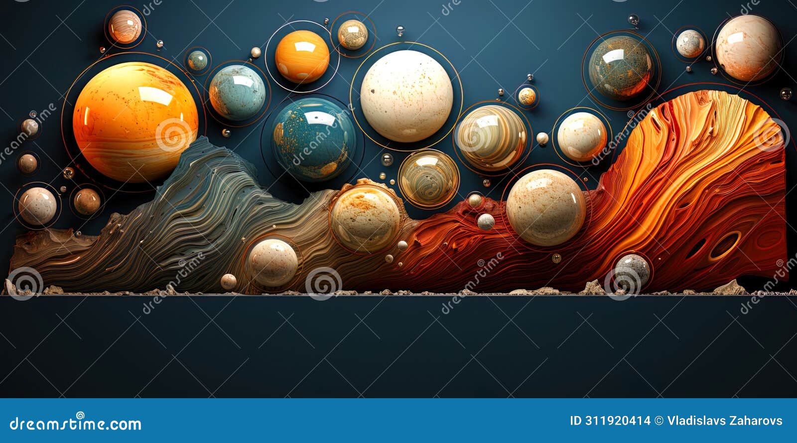 Interesting Forms and Patterns on the Surface of the Planets, Like Art ...