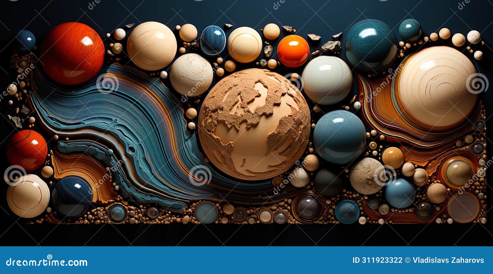 Interesting Forms and Patterns on the Surface of the Planets, Like Art ...