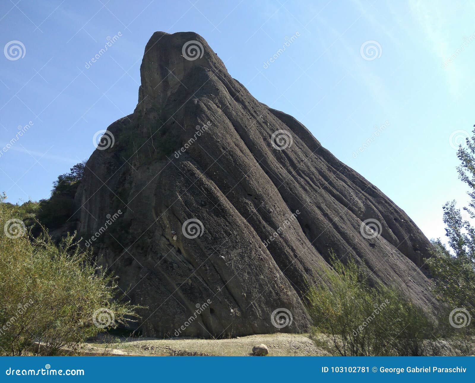 Interesting High Mountain Rock Stock Image - Image of interesting, area ...