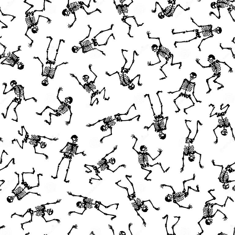 Interesting Human Bone Pattern, Stock Vector - Illustration of dead ...