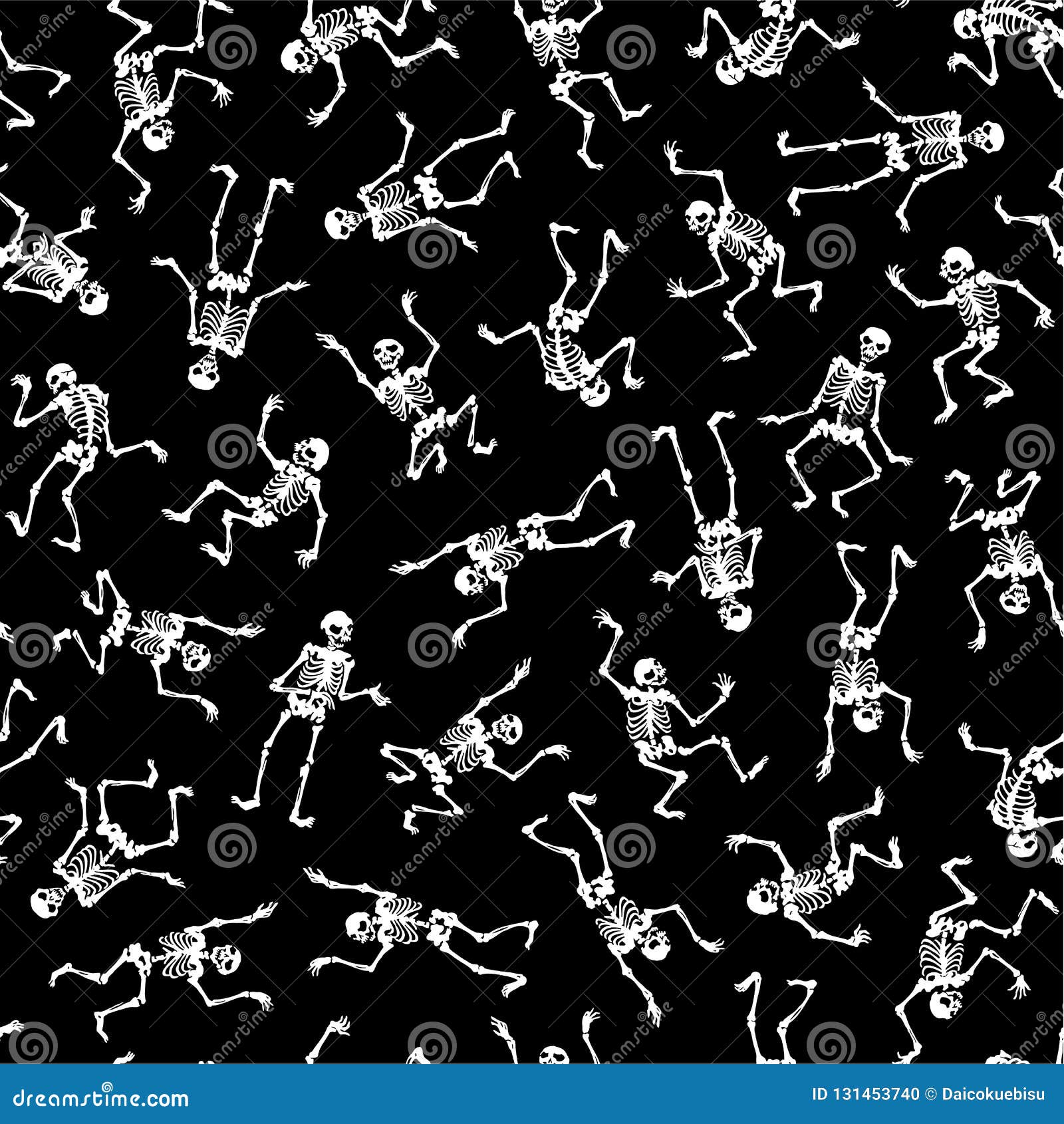 Interesting Human Bone Pattern, Stock Vector - Illustration of skeleton ...