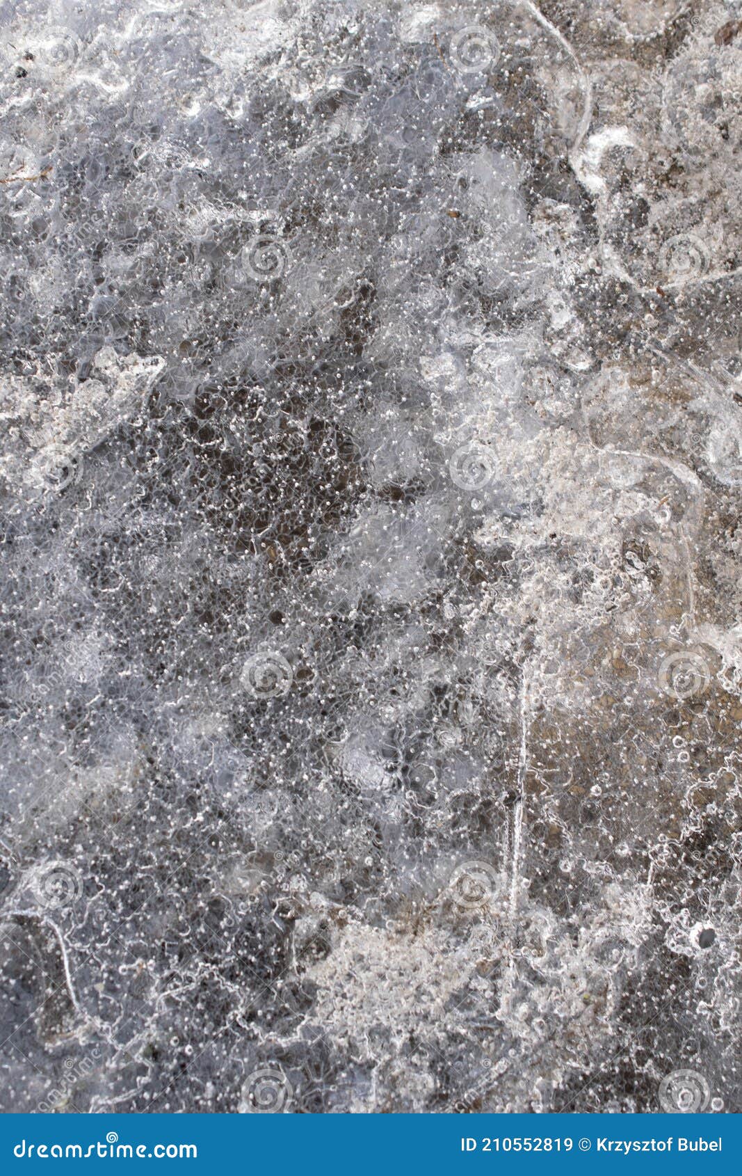 Interesting Ice Patterns on the Ground. Background Stock Image - Image ...