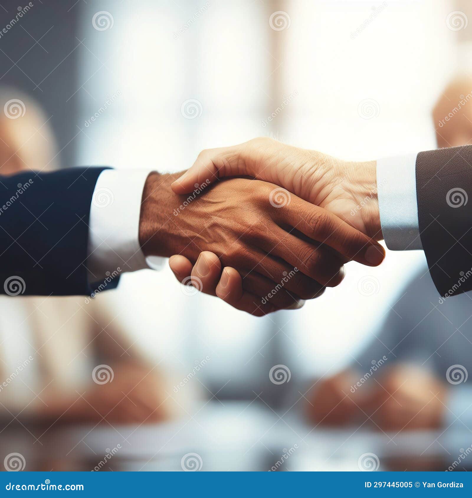 An Interesting Illustration on the Theme of a Handshake. Generative AI ...