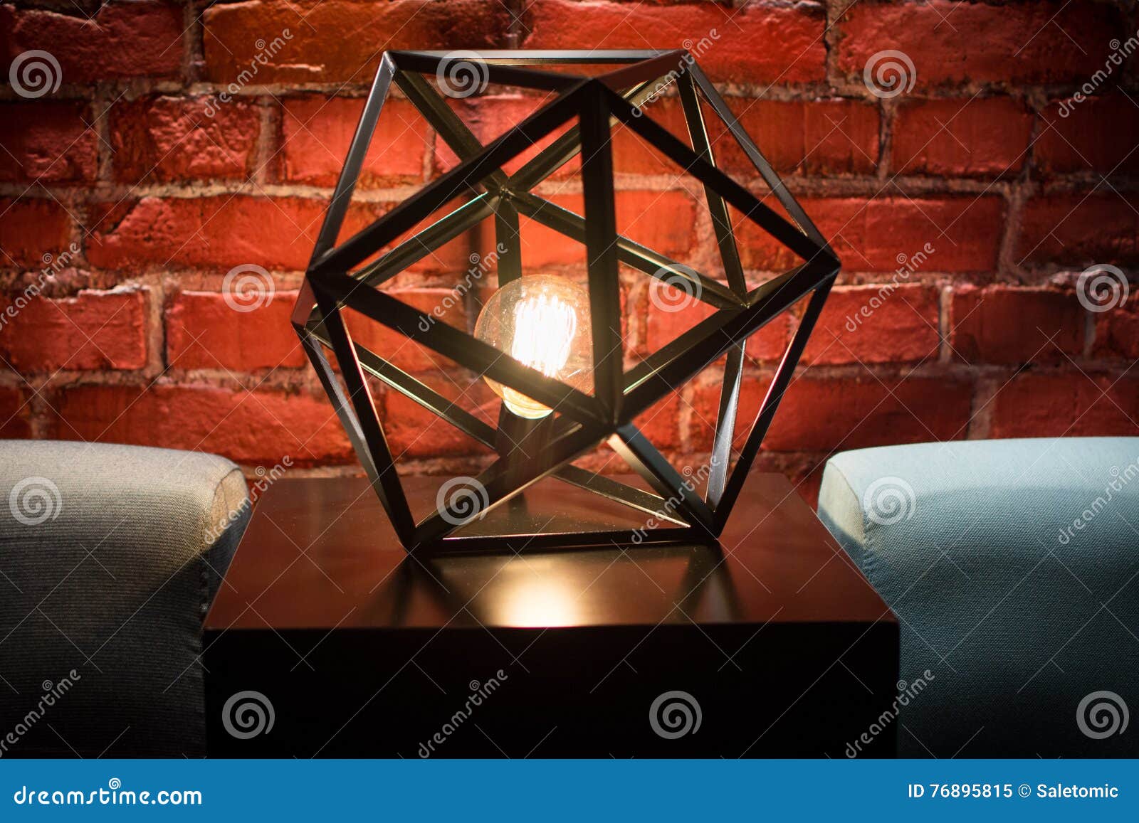Interesting Lamp Decoration Light Bulb Stock Image - Image of ...