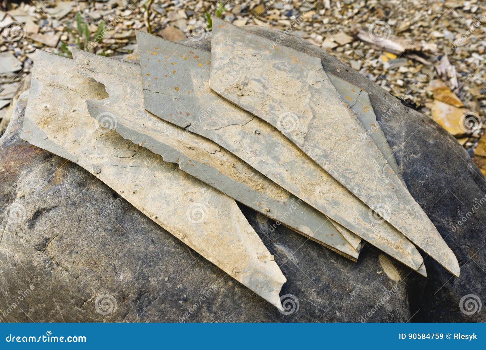 Interesting Layers of Slate Stock Image - Image of closeup, geology ...