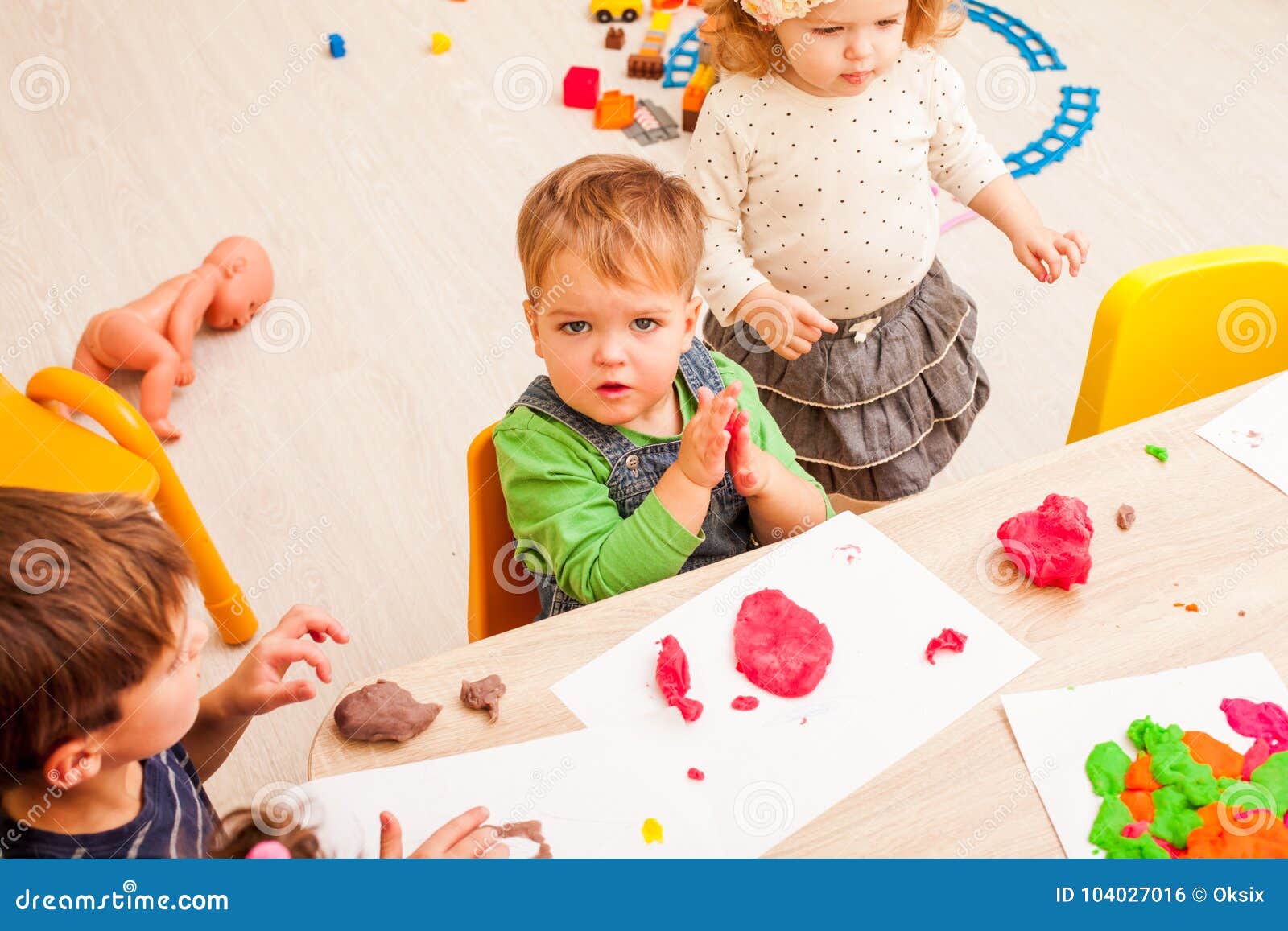 Interesting Lesson Modeling Stock Photo - Image of kindergarten ...