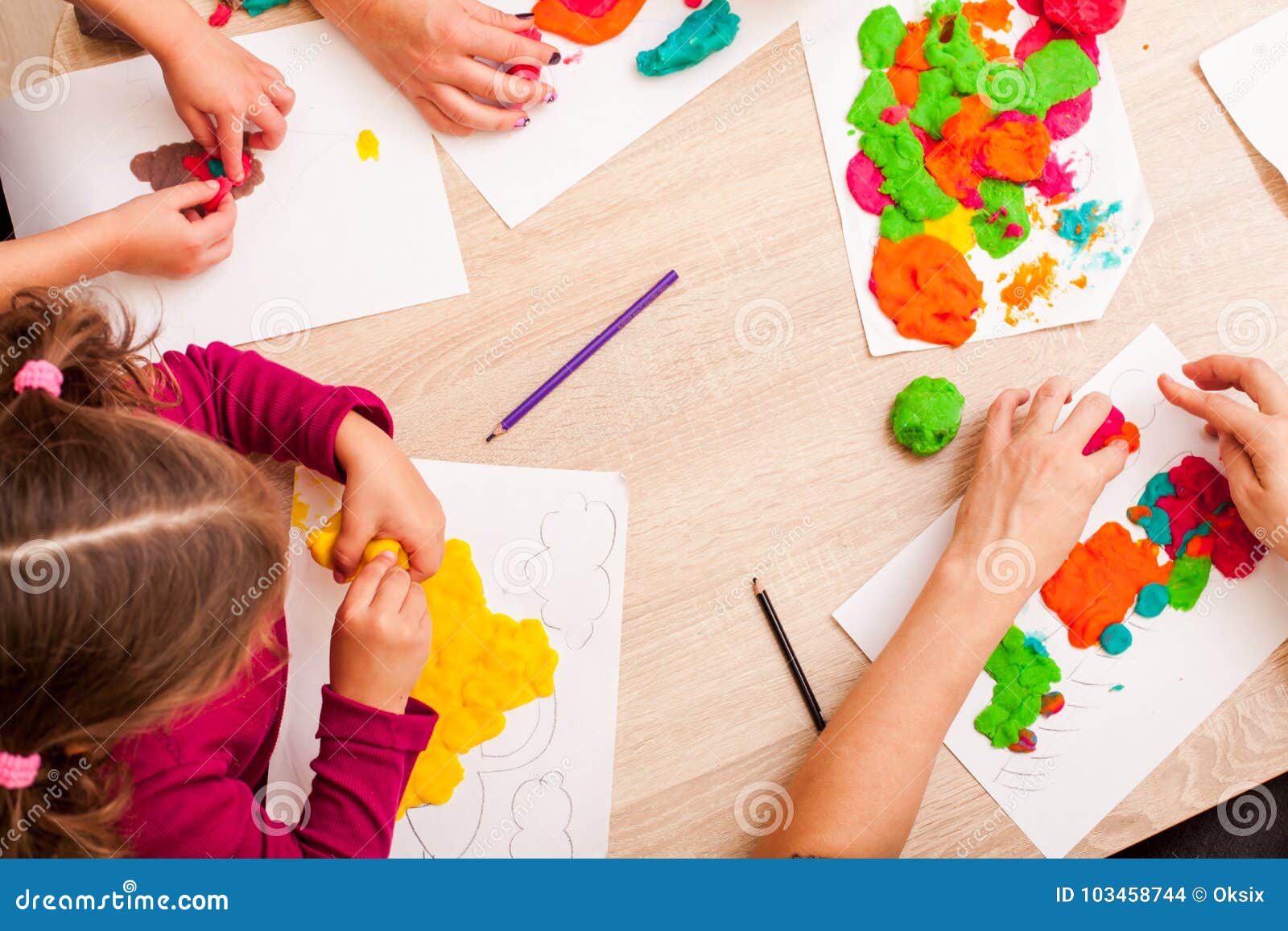 Interesting Lesson Modeling Stock Photo - Image of classroom ...