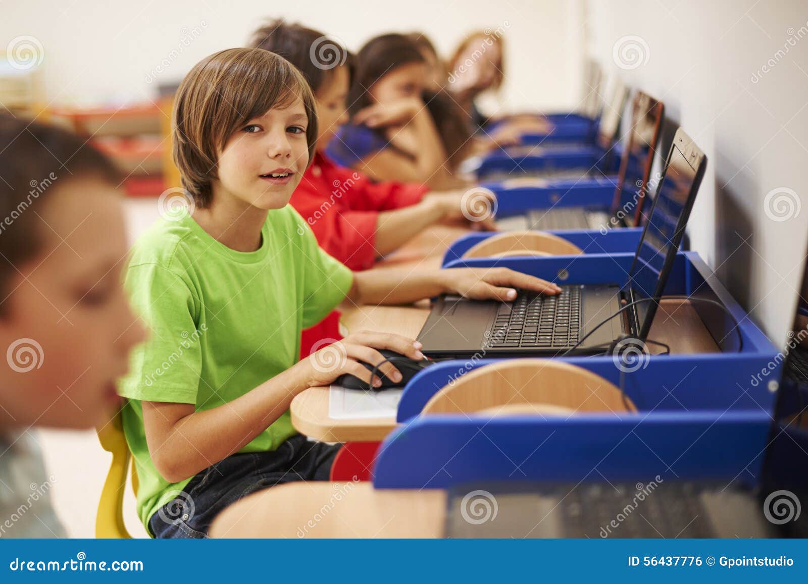 During the Interesting it Lesson Stock Photo - Image of holding, camera ...
