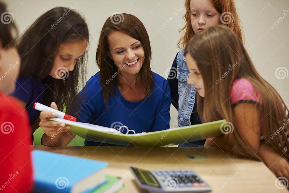 During the Interesting Lesson Stock Image - Image of learning ...