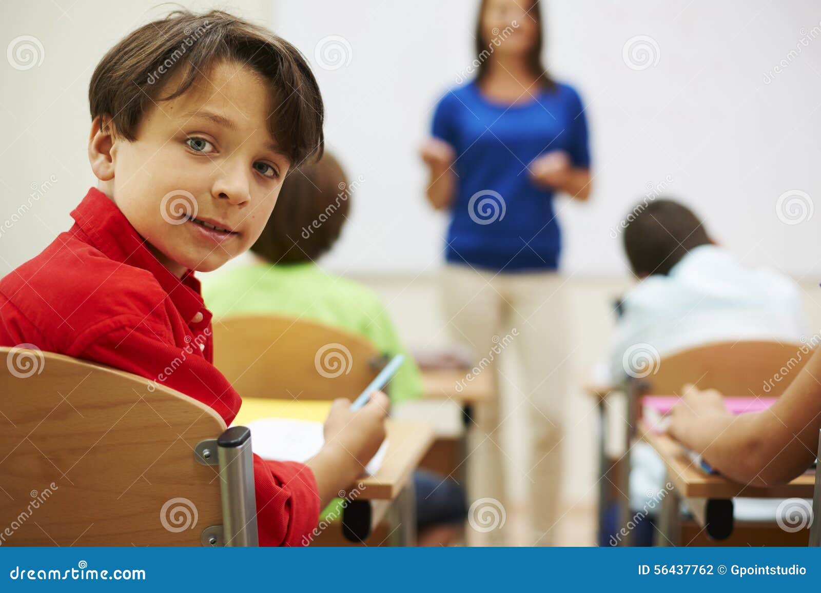 During the Interesting Lesson Stock Photo - Image of educator ...