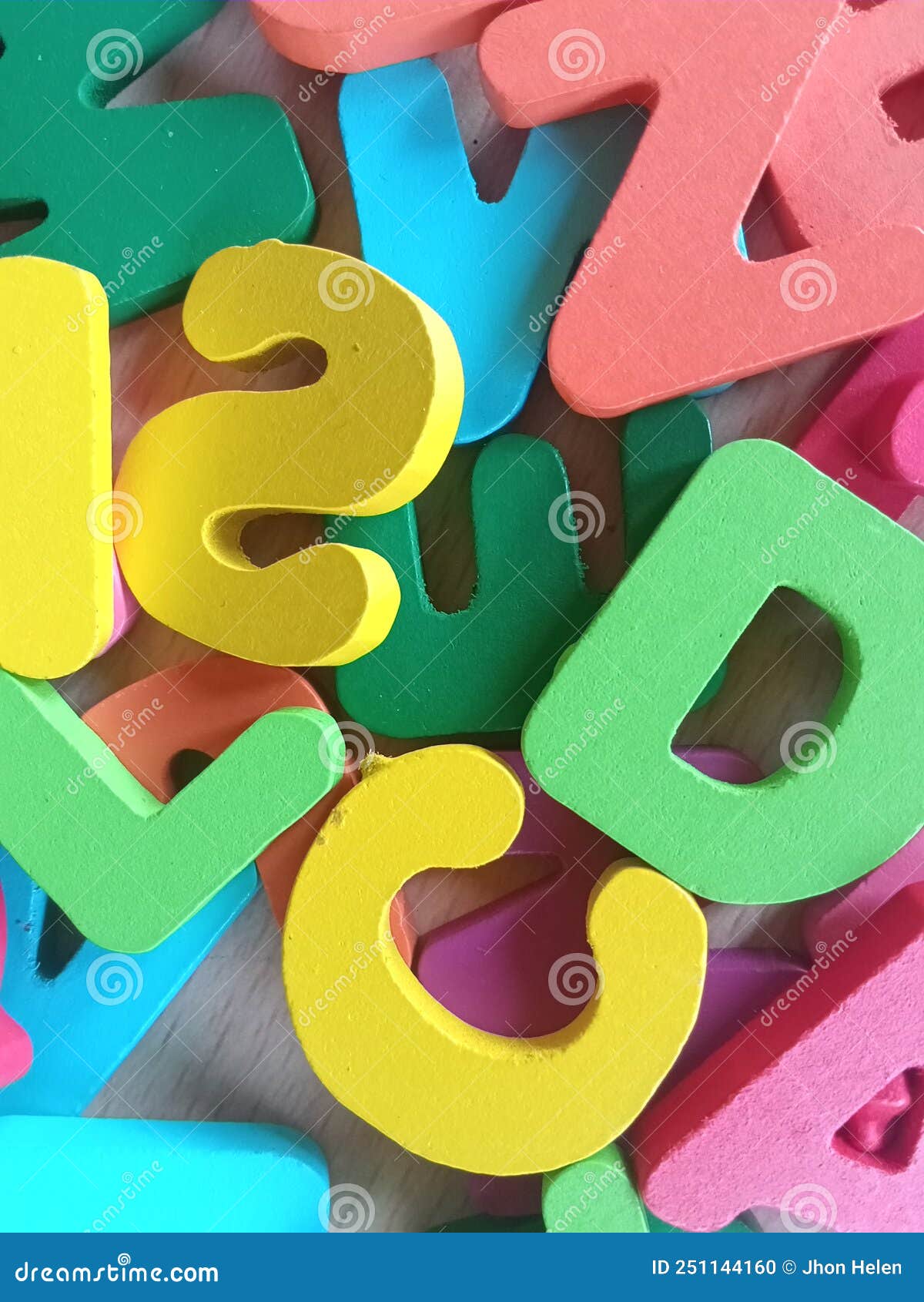 Interesting Letters Tools for Children& X27;s Learning Stock Photo ...