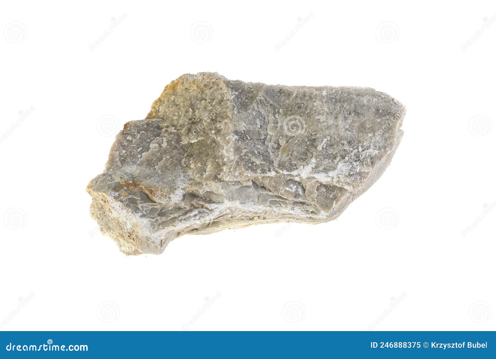 Interesting Limestone on a White Isolated Background Stock Image ...