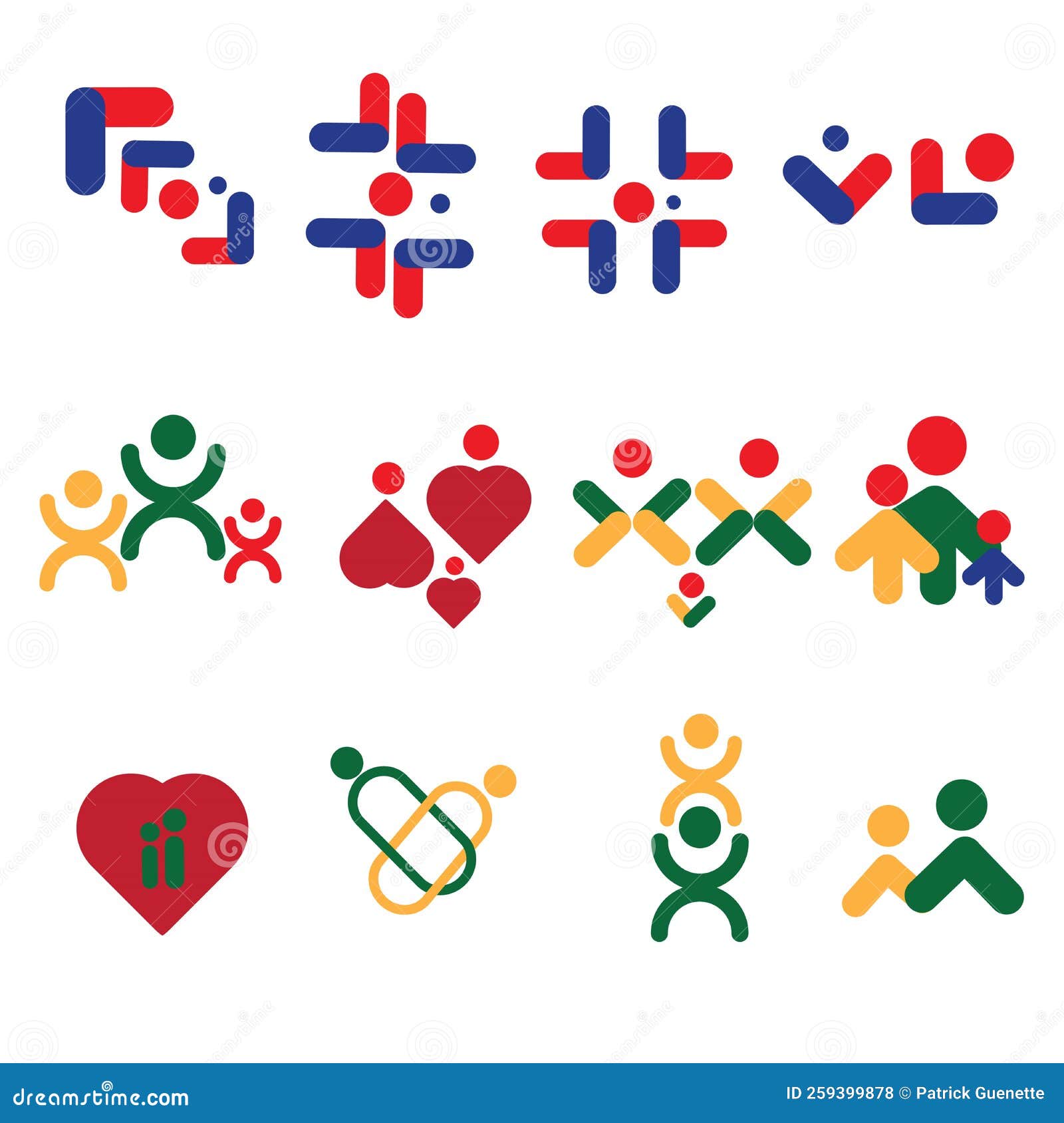 Interesting logos, icon stock vector. Illustration of modern - 259399878