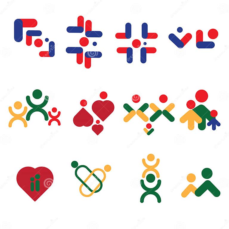 Interesting logos, icon stock vector. Illustration of modern - 259399878