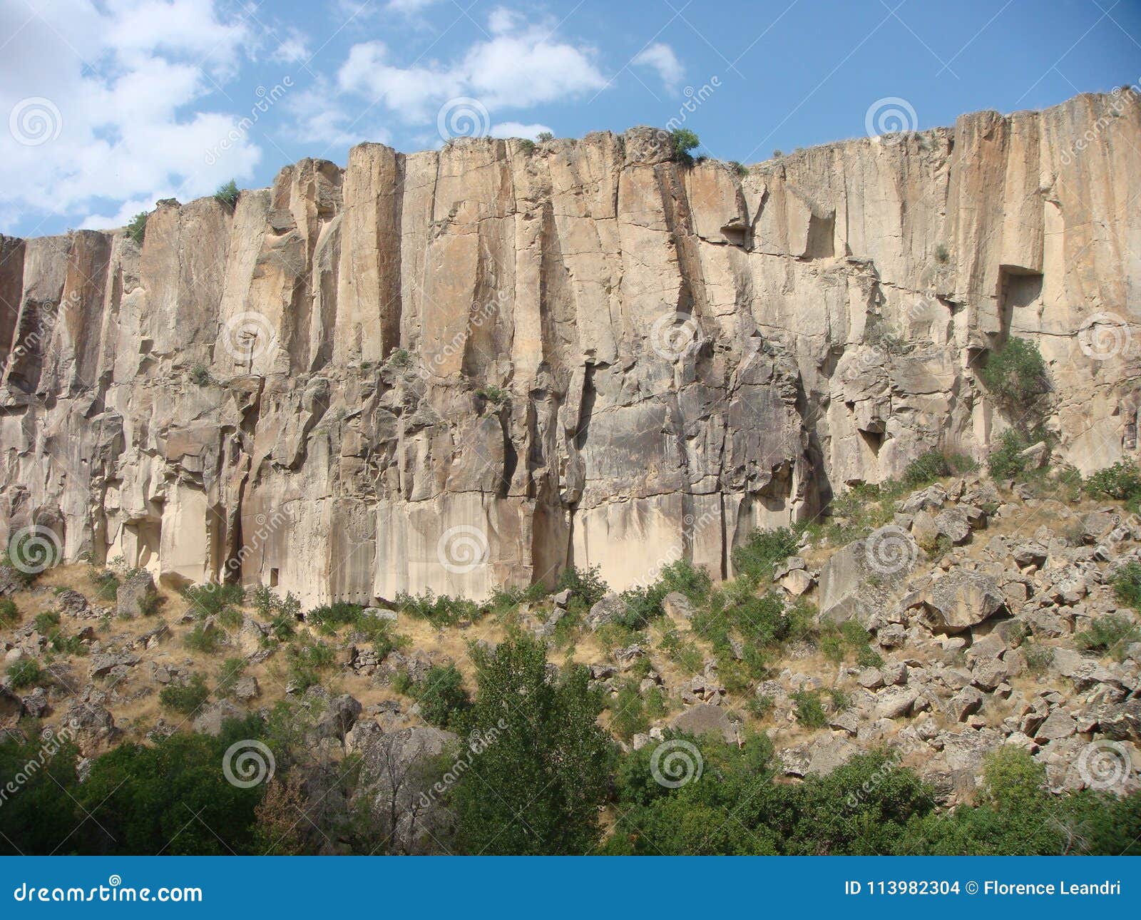 Interesting Geologic Form Mountain in the Valley of Ihlara in Turkey ...