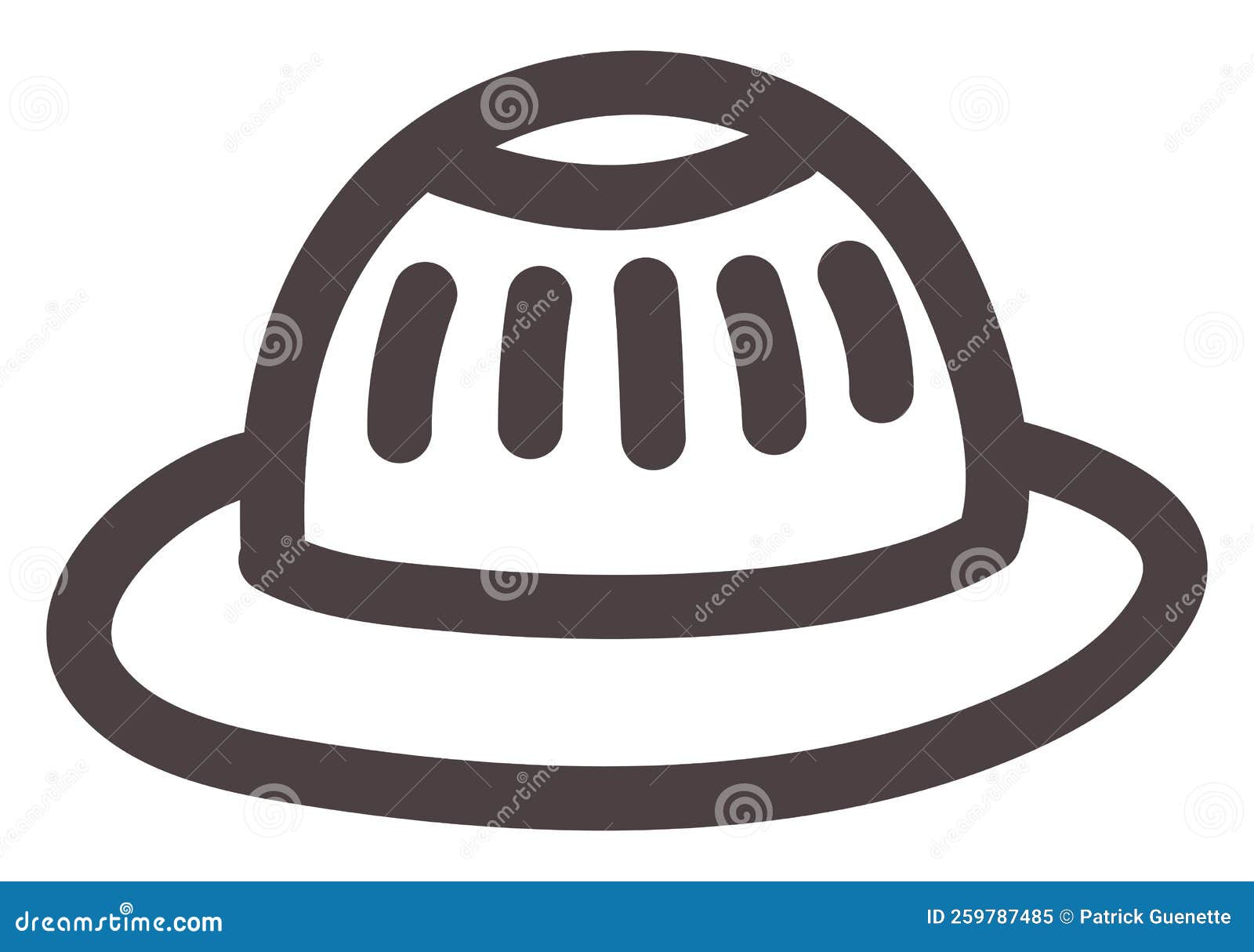 Interesting old hat, icon stock vector. Illustration of background ...