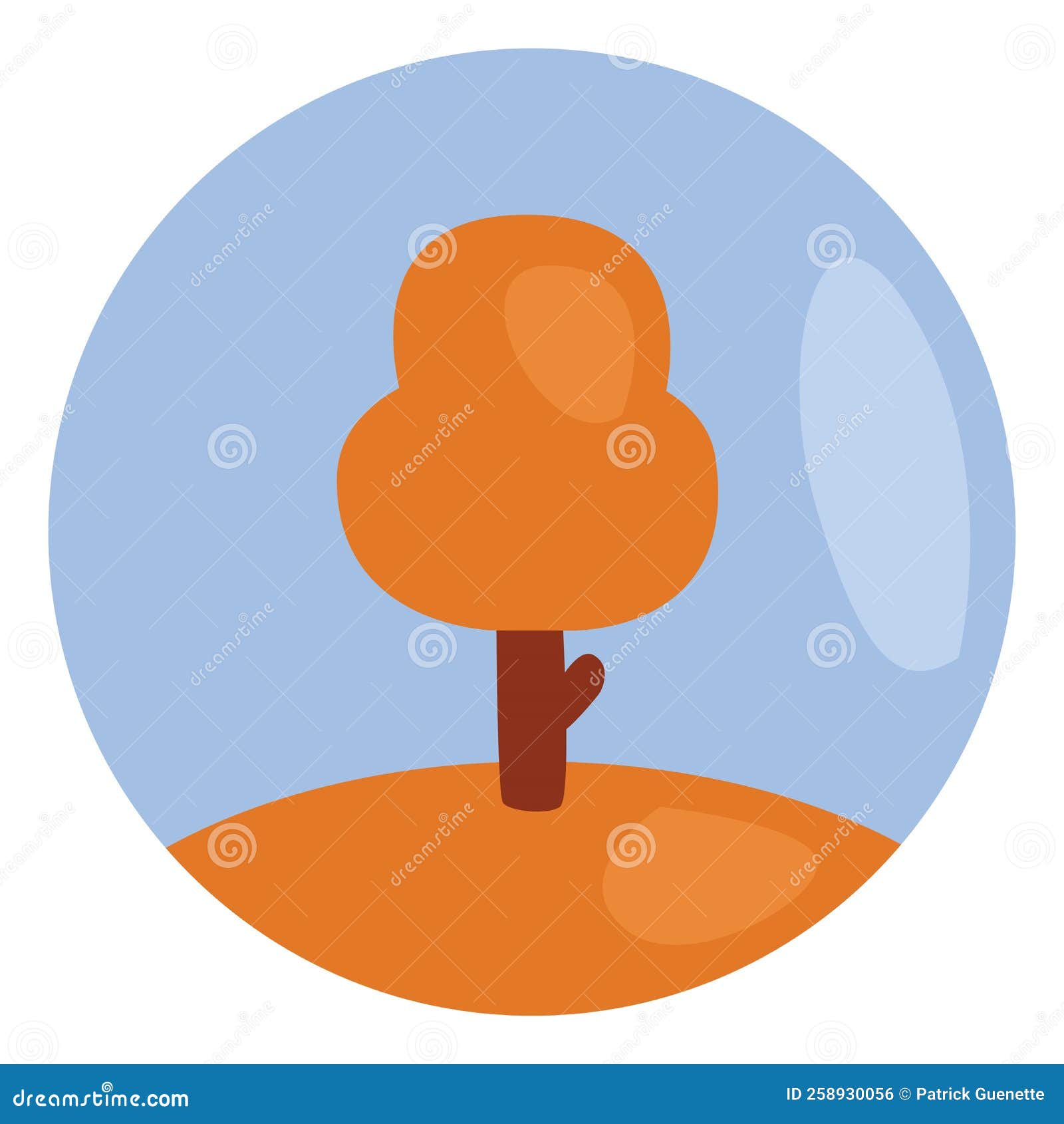 Interesting Orange Tree, Icon Stock Vector - Illustration of design ...