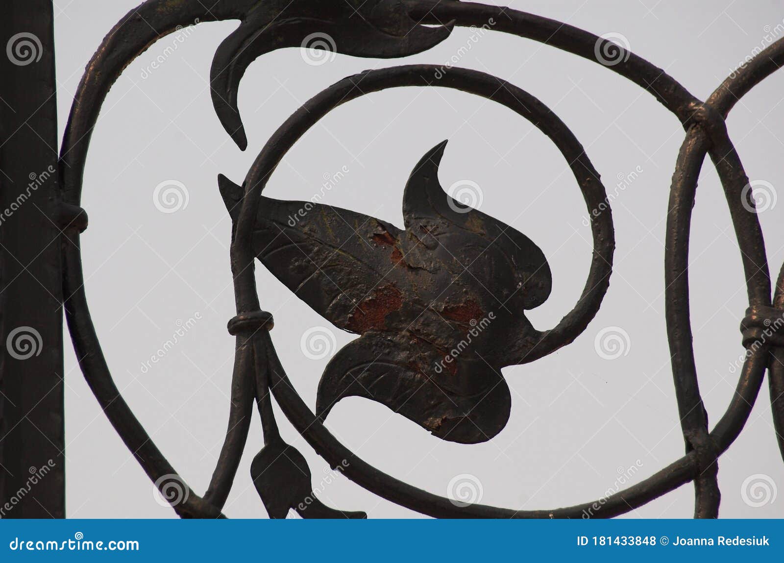 Interesting Original Metal, Pattern Has a Smooth Background in Closeup ...