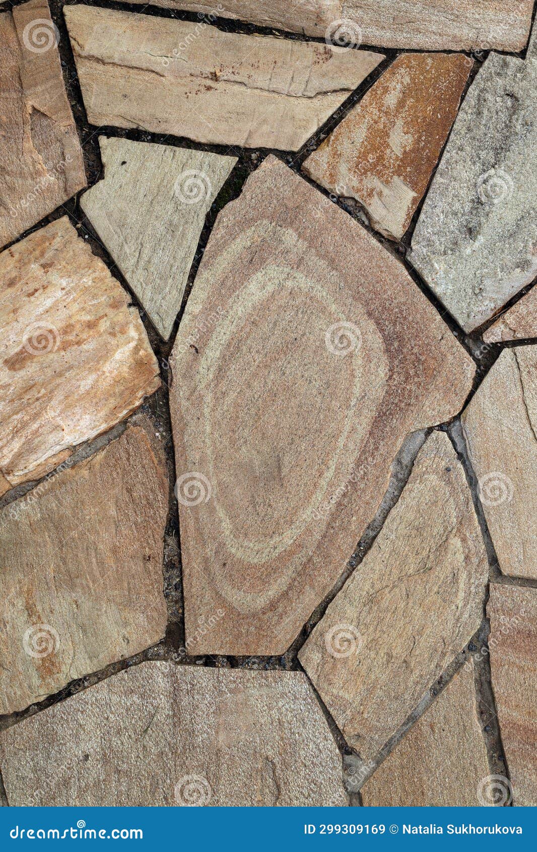 An Interesting Pattern on a Cut of Granite when Used for Paving Paths ...