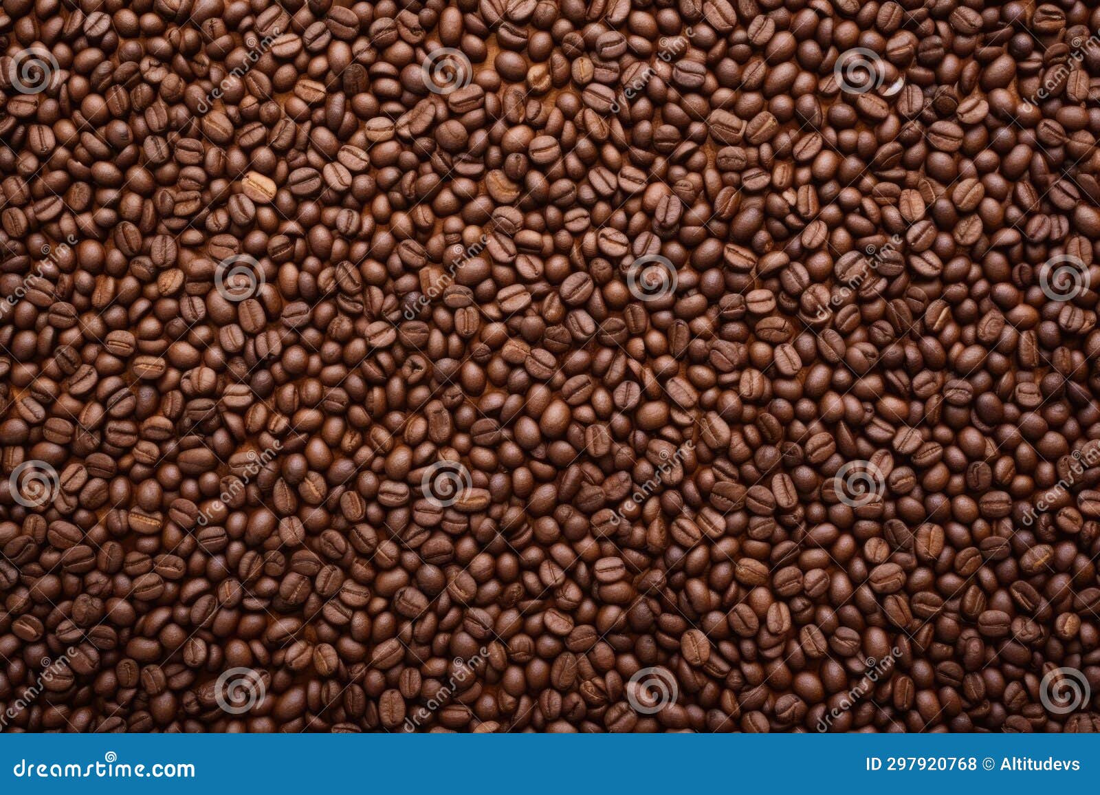 An Interesting Pattern Formed from Coffee Beans on a Flat Surface Stock ...