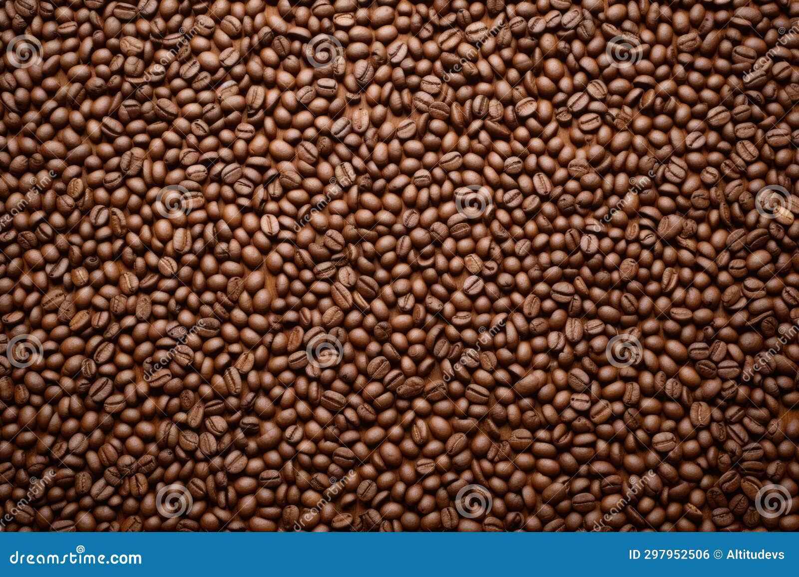 An Interesting Pattern Formed from Coffee Beans on a Flat Surface Stock ...