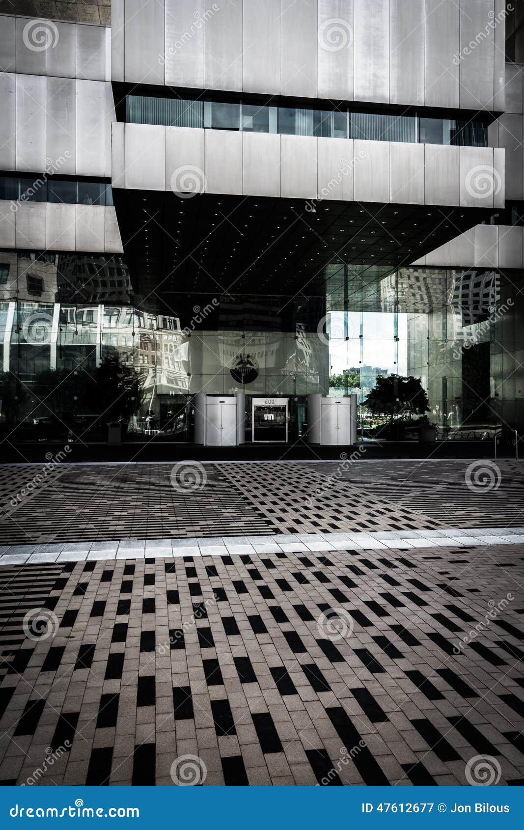 Interesting Pattern on the Ground and Modern Building in Boston ...