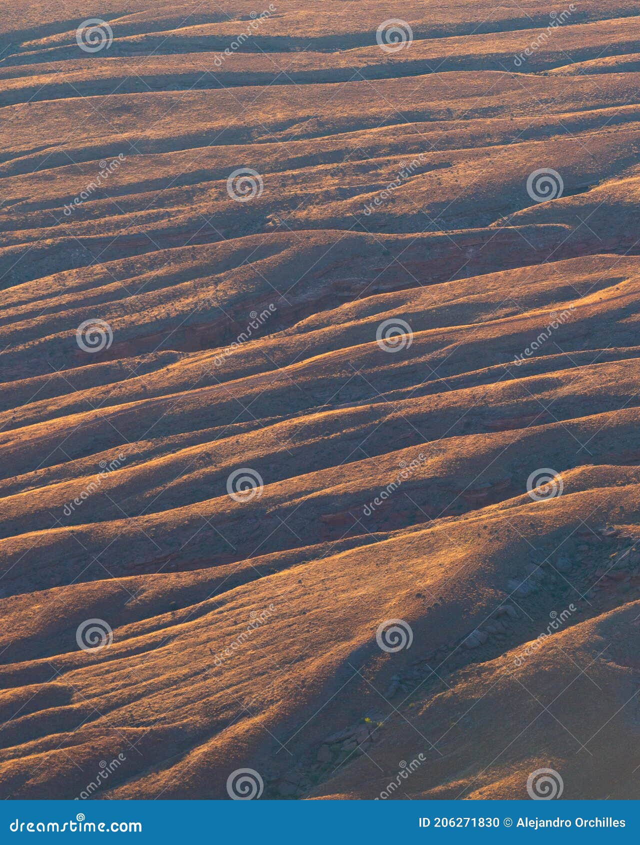 Interesting Pattern of Sediment in the Desert during Sunrise Stock ...