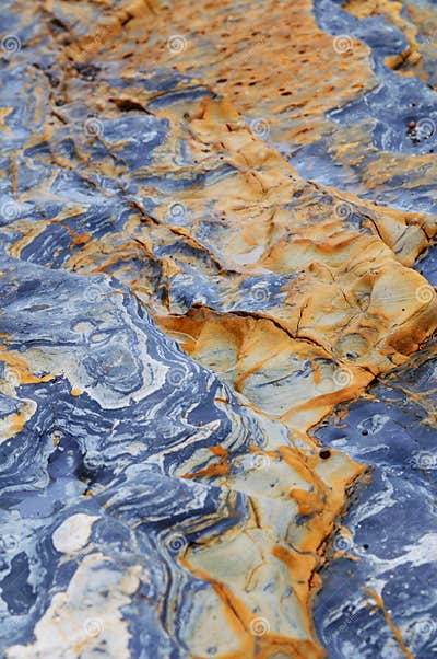 Interesting Patterns on Sea Rocks Stock Image - Image of muir, color ...