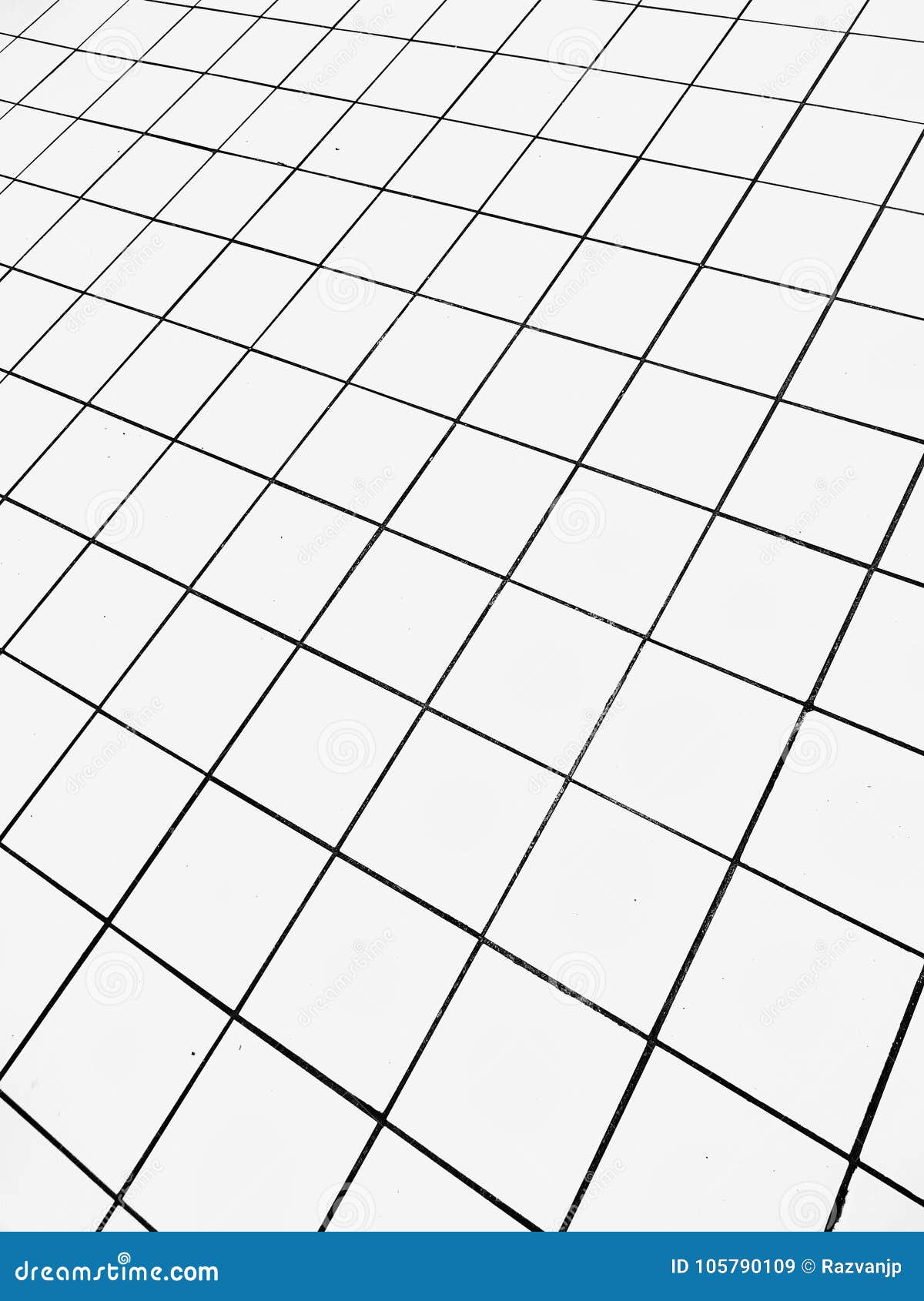 Perspective of a Squared Tiled Floor Stock Image - Image of texture ...