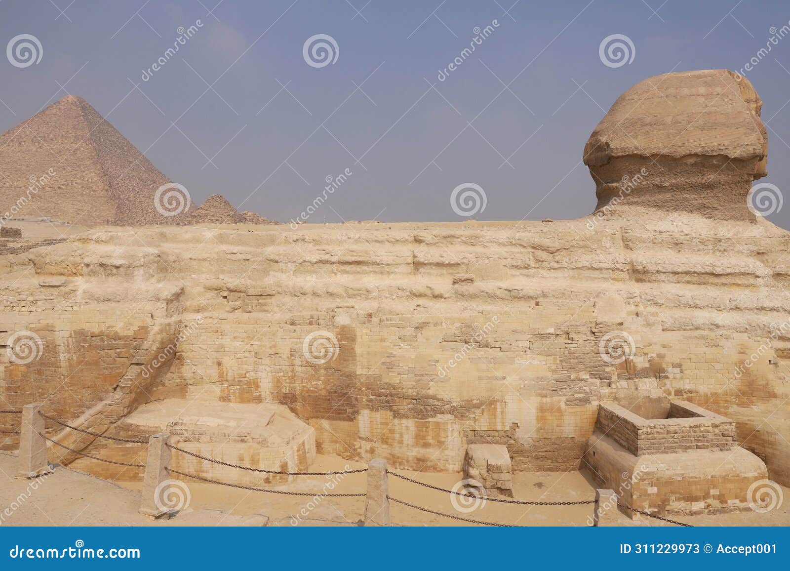 Interesting Photo of the Sphinx from Behind Stock Image - Image of ...