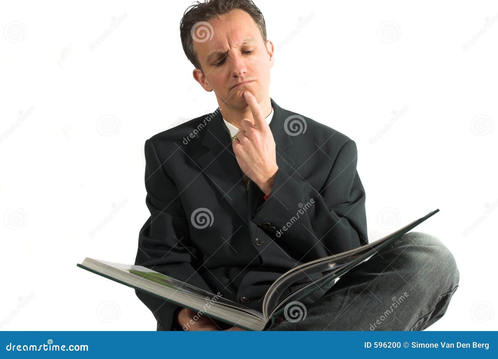 Interesting read stock photo. Image of book, white, puzzled - 596200