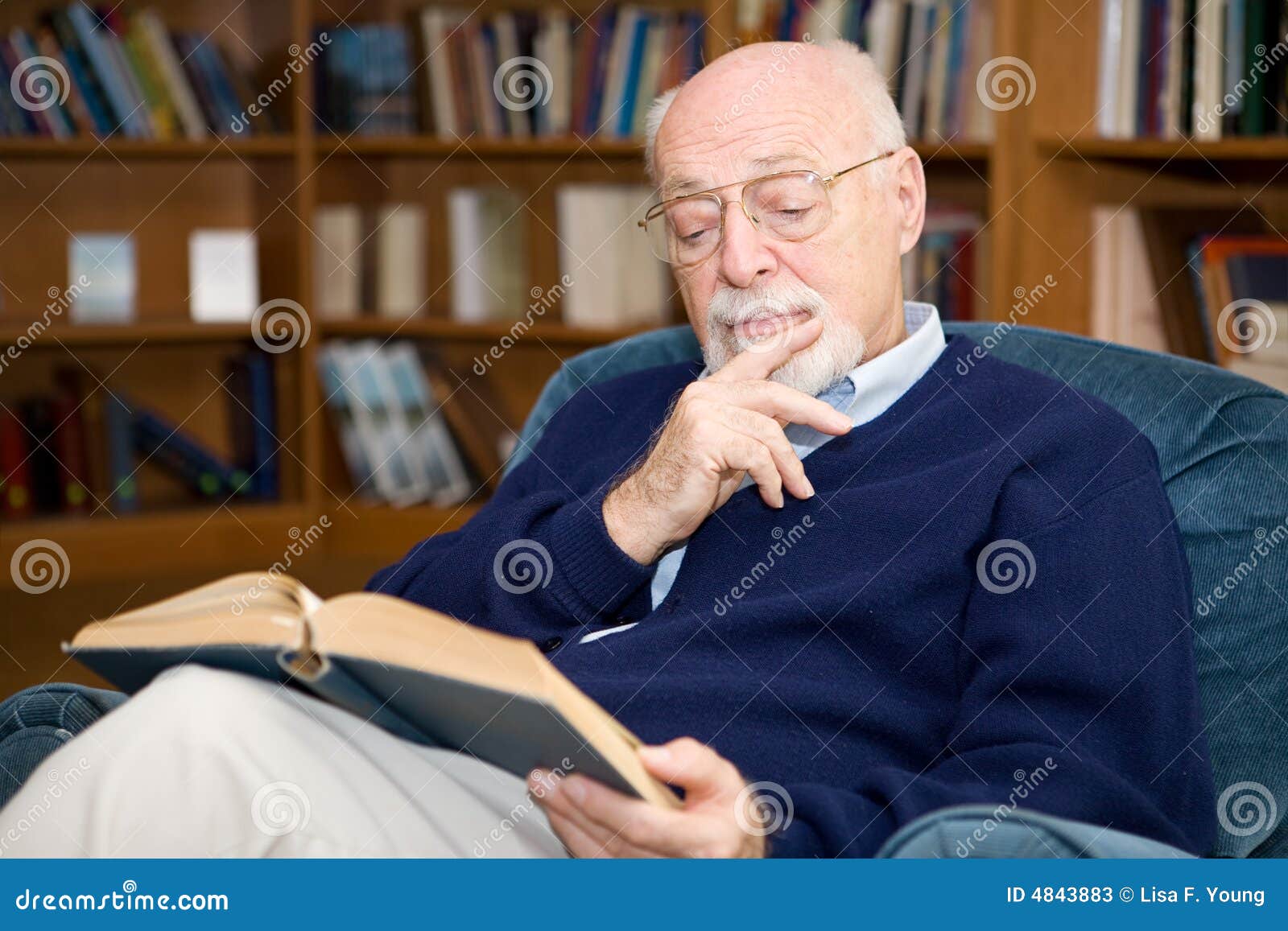 Interesting Reading stock image. Image of beard, educated - 4843883