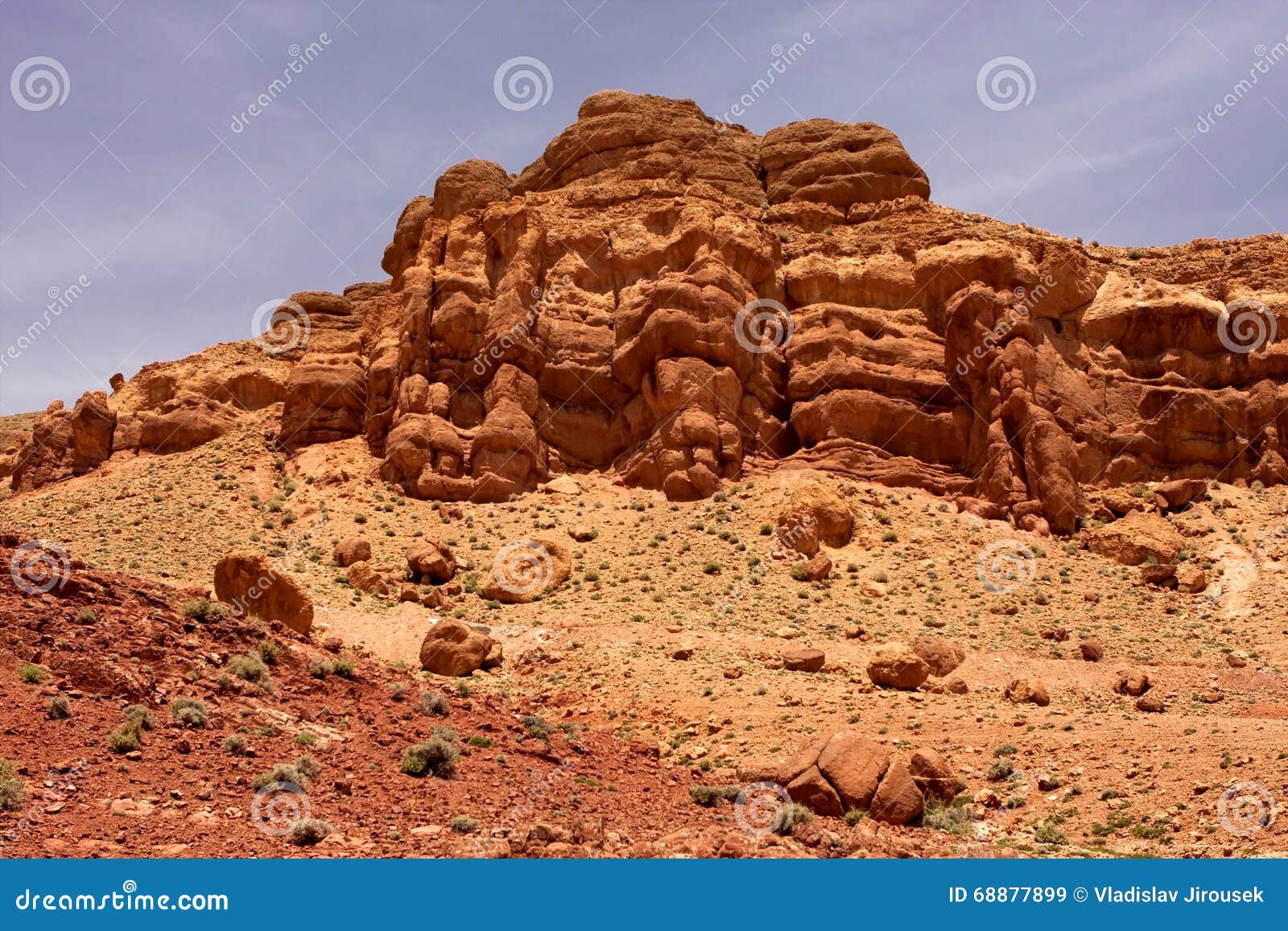 Interesting Rock Formations in Central Morocco Stock Image - Image of ...