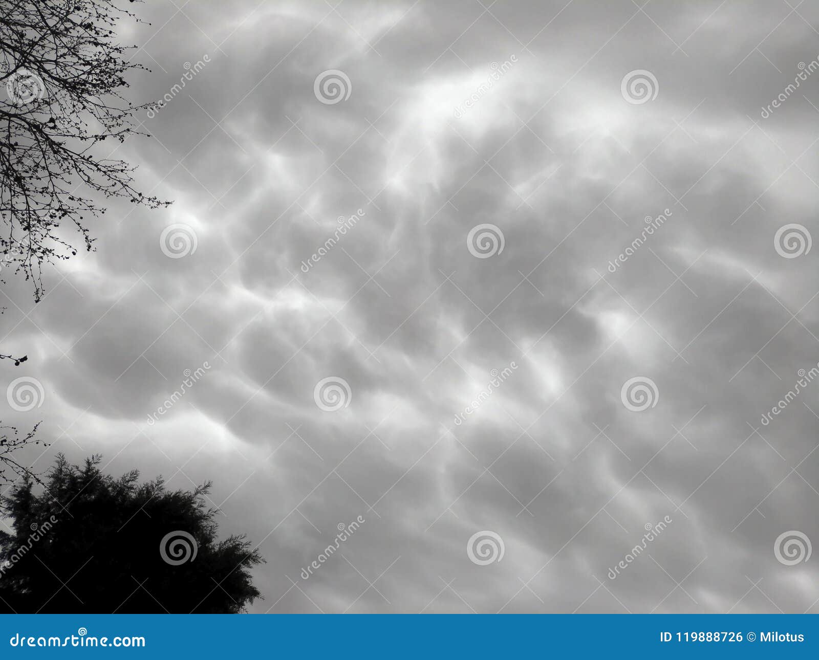 Interesting and Scary Storm Clouds Stock Photo - Image of dramatic ...