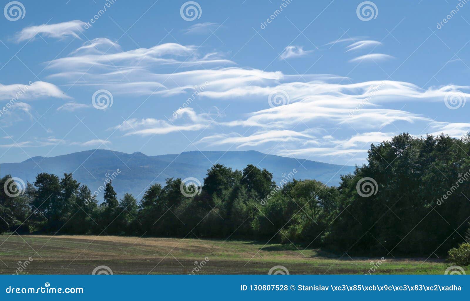 Interesting Shape of Cirrus Cloud Stock Photo - Image of blue ...