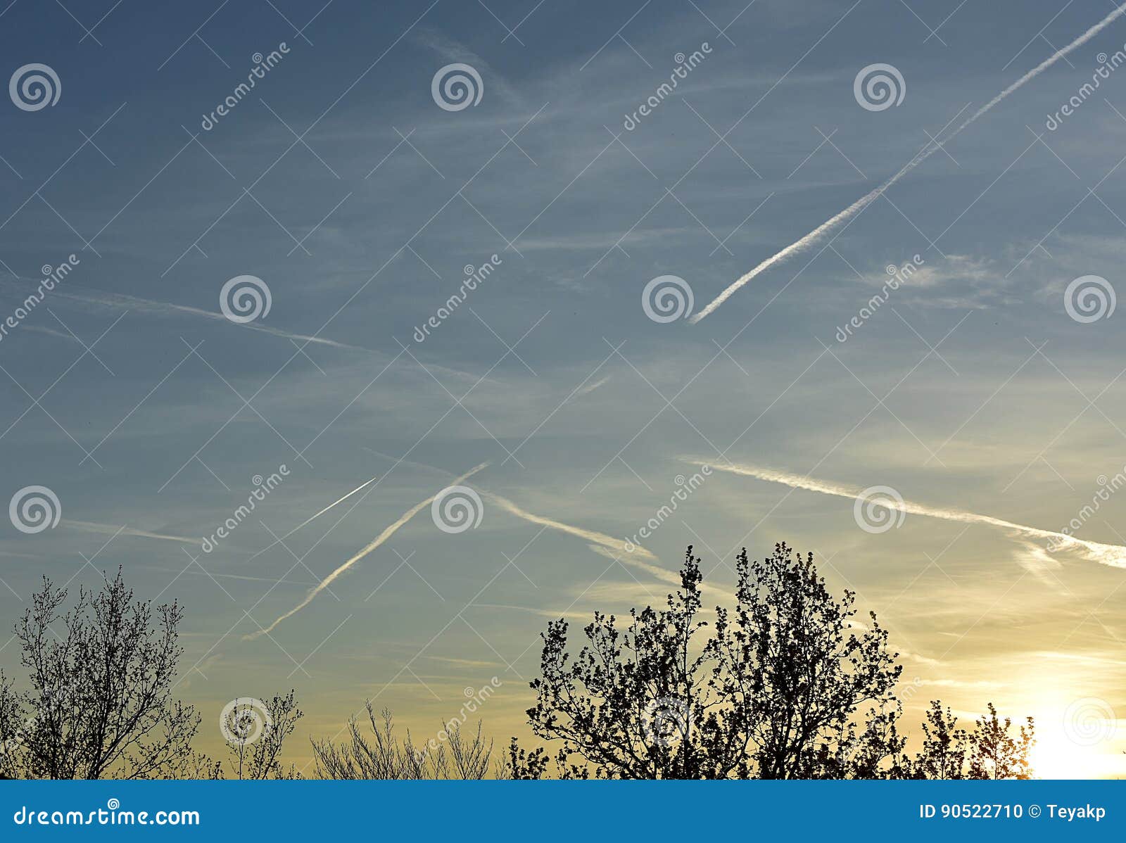 Interesting sky stock photo. Image of clouds, line, bright - 90522710