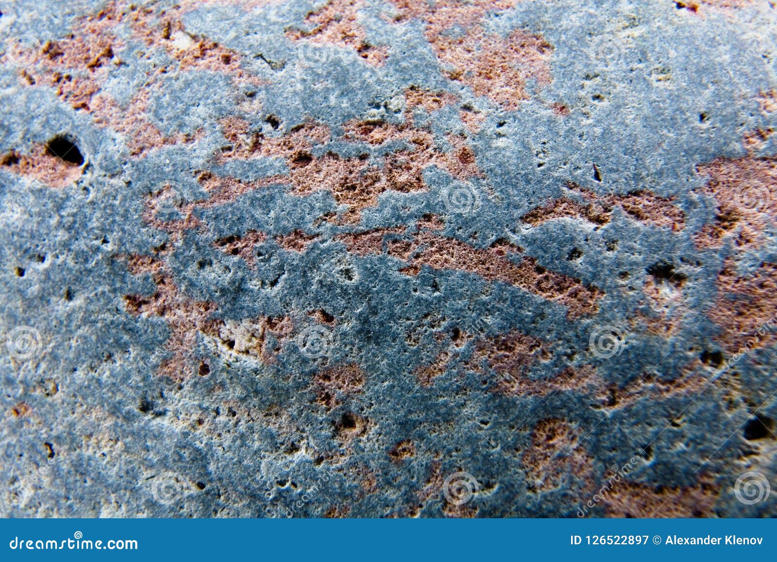 An Interesting Structure of the Stone is Photographed Close-up. Stock ...