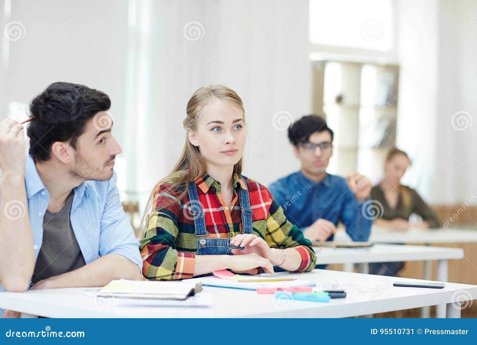 Interesting subject stock image. Image of businesswoman - 95510731