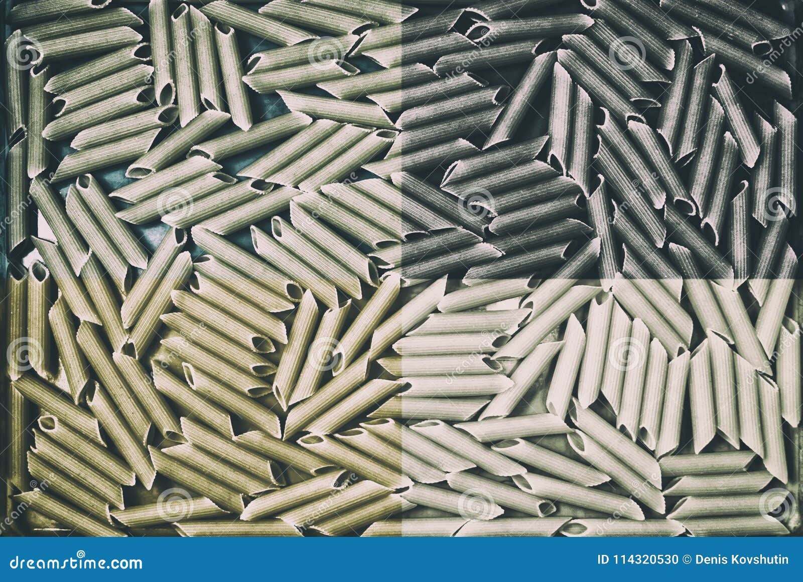 Interesting Texture of Pasta Macaroni from a Solid Wheat Variety Stock ...