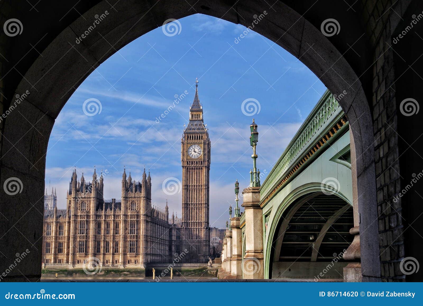 Interesting View To Big Ben Stock Photo - Image of kingdom, street ...