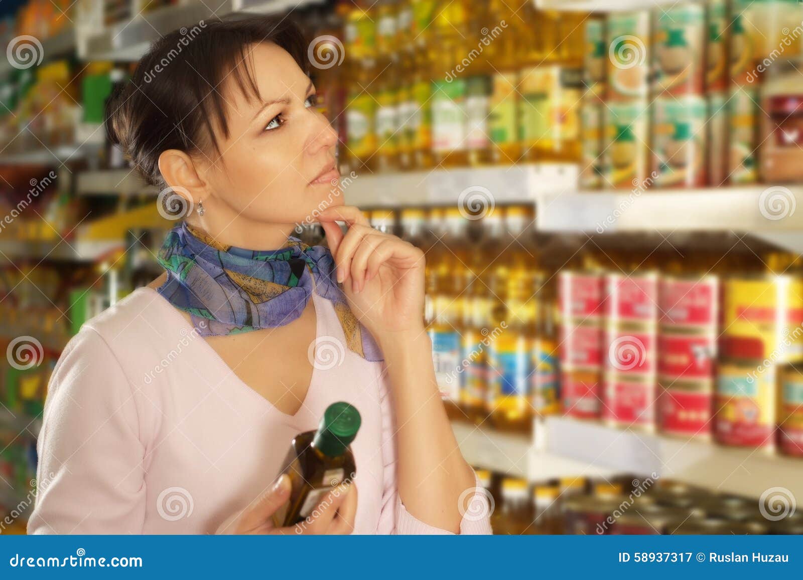 Interesting Woman in the Store Stock Image - Image of lifestyle ...