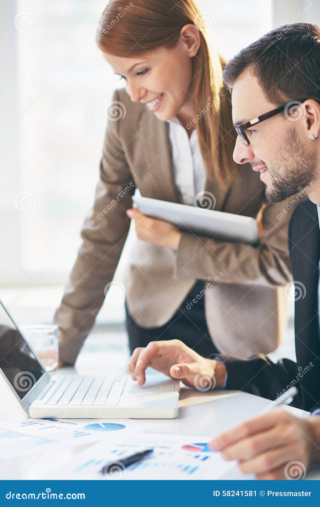 Interesting work stock image. Image of businesswoman - 58241581