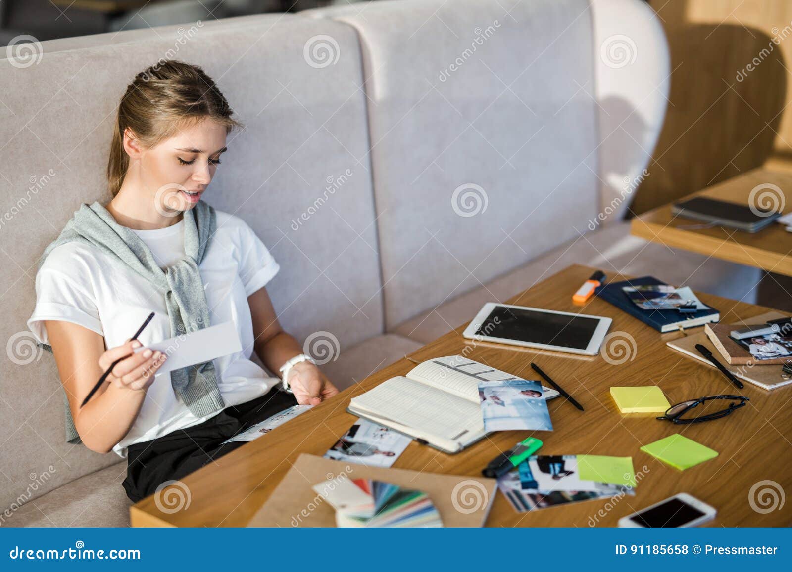 Interesting work stock photo. Image of idea, business - 91185658