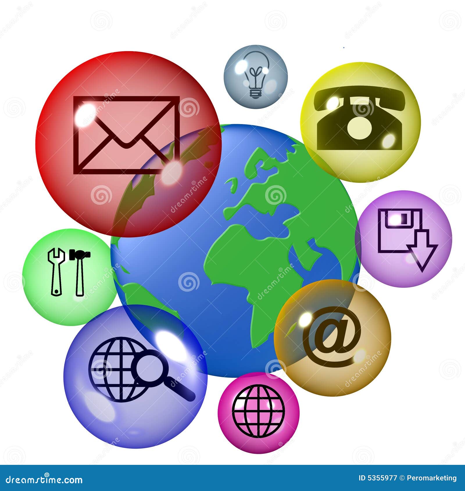 Interet Icons stock illustration. Illustration of number - 5355977
