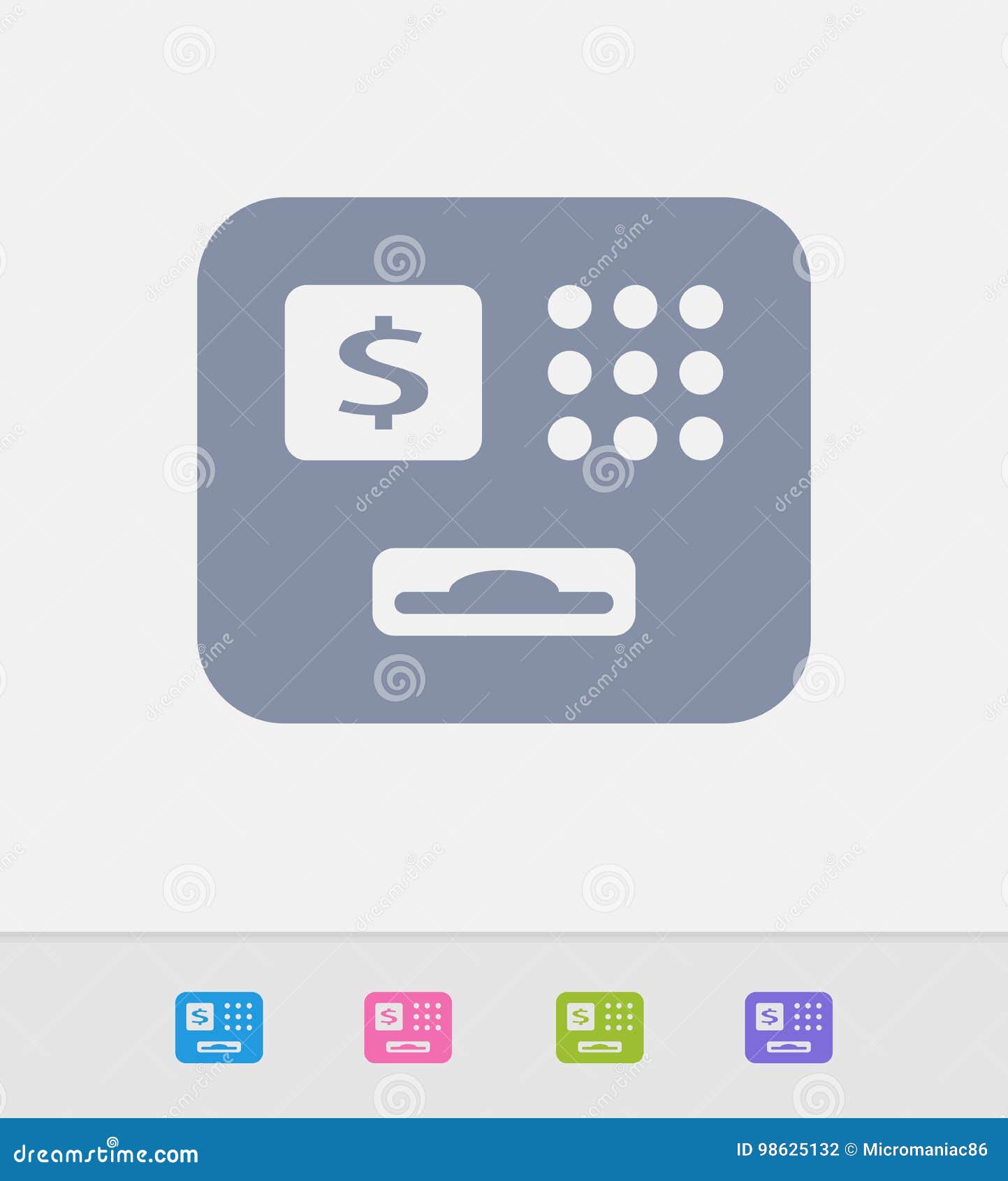 Interfaccia Di BANCOMAT - Icone Del Granito Illustrazione Vettoriale ...