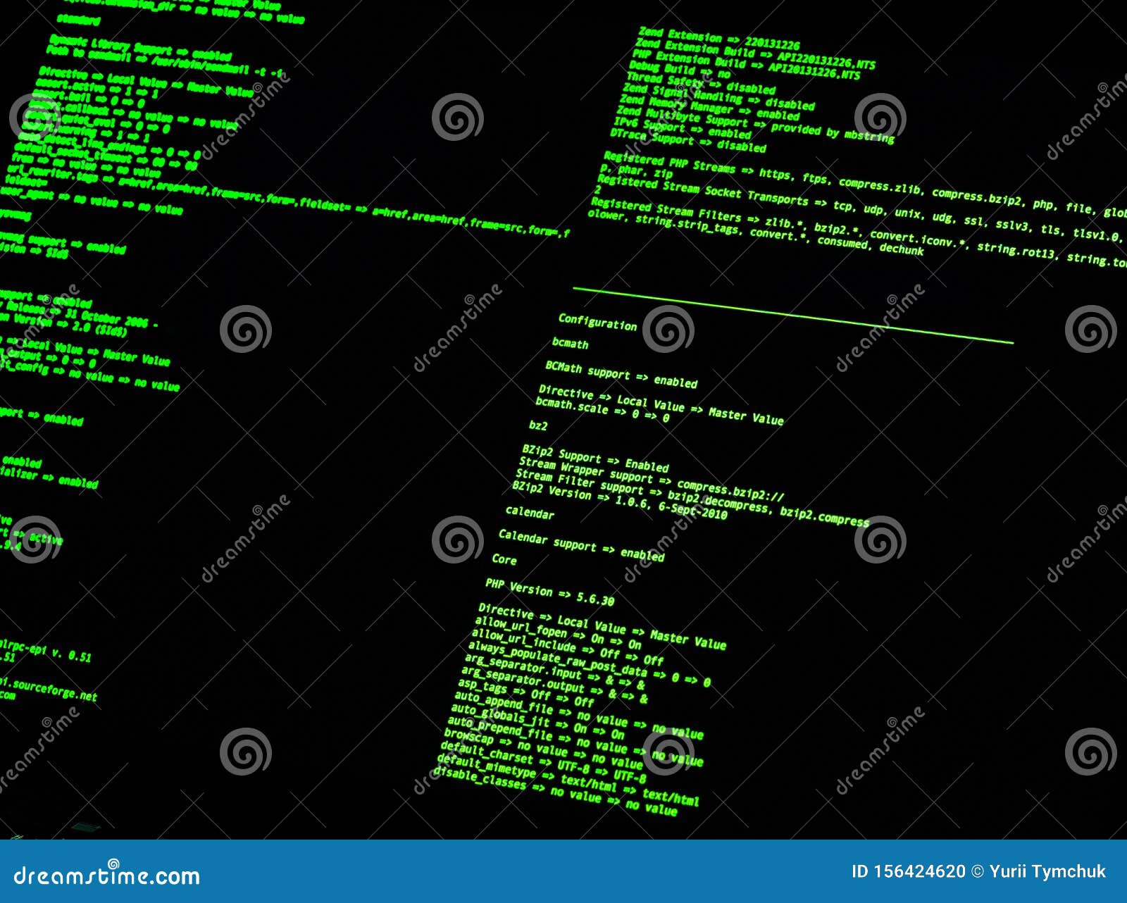 Interfaccia Riga Di Comando Computer Codice Verde Nell'interfaccia ...