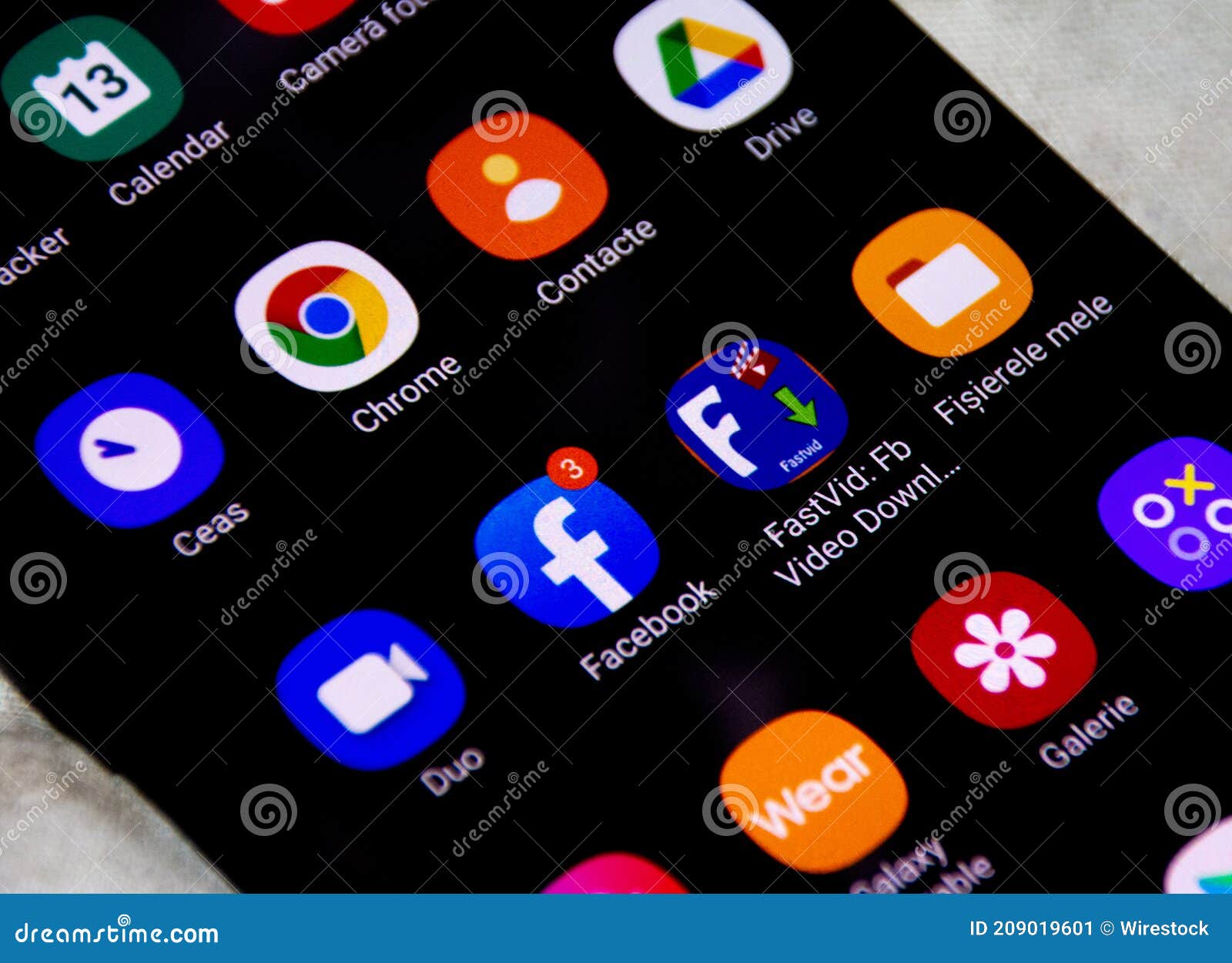 Icons on the Screen of a Mobile Phone Editorial Photo - Image of ...