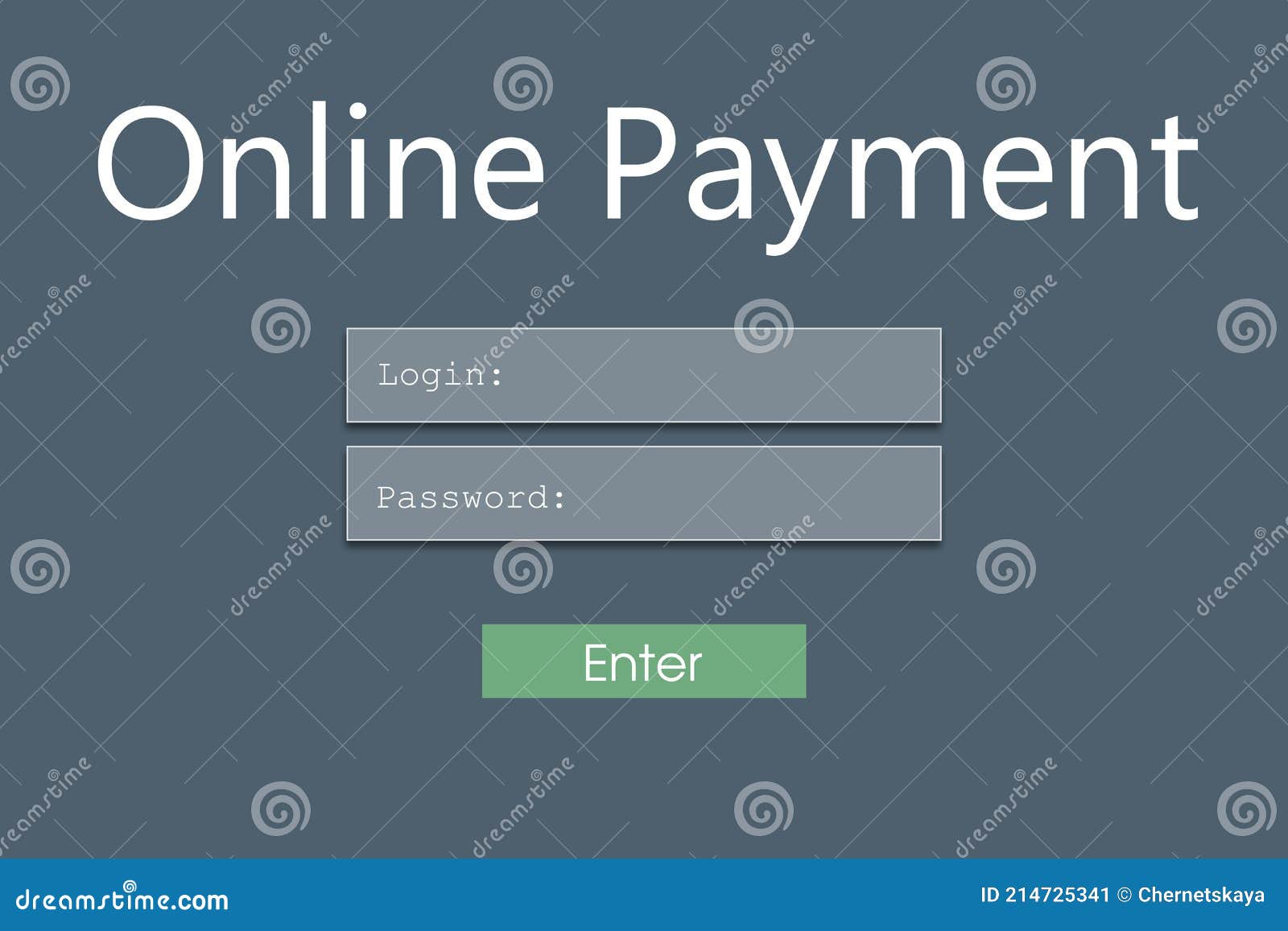 Interface of Application for Online Payment, Illustration Stock Image ...