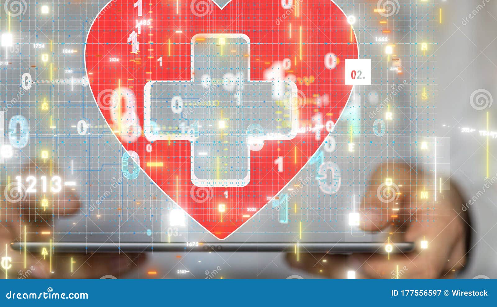 A Interface As Medical Network Concept Stock Image - Image of hand ...